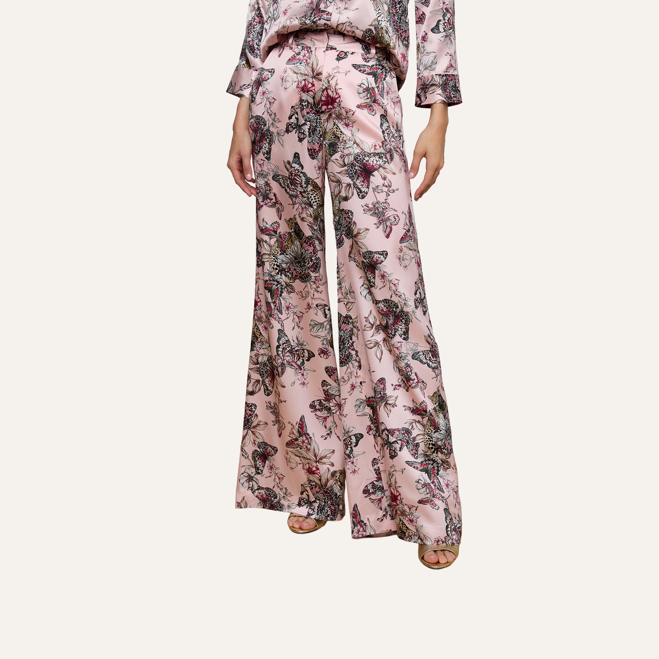 L'AGENCE L'AGENCE Pilar Silk Wide-Leg Pants